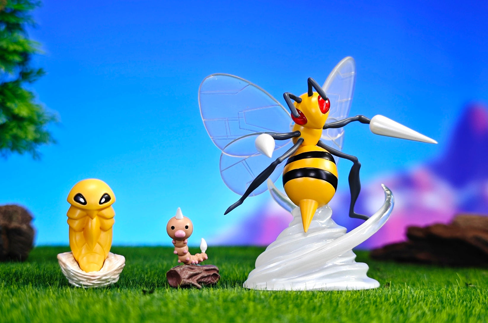 [IN STOCK] 1/20 Scale World Figure [XO] - Weedle & Kakuna & Beedrill – POKÉ GALERIE