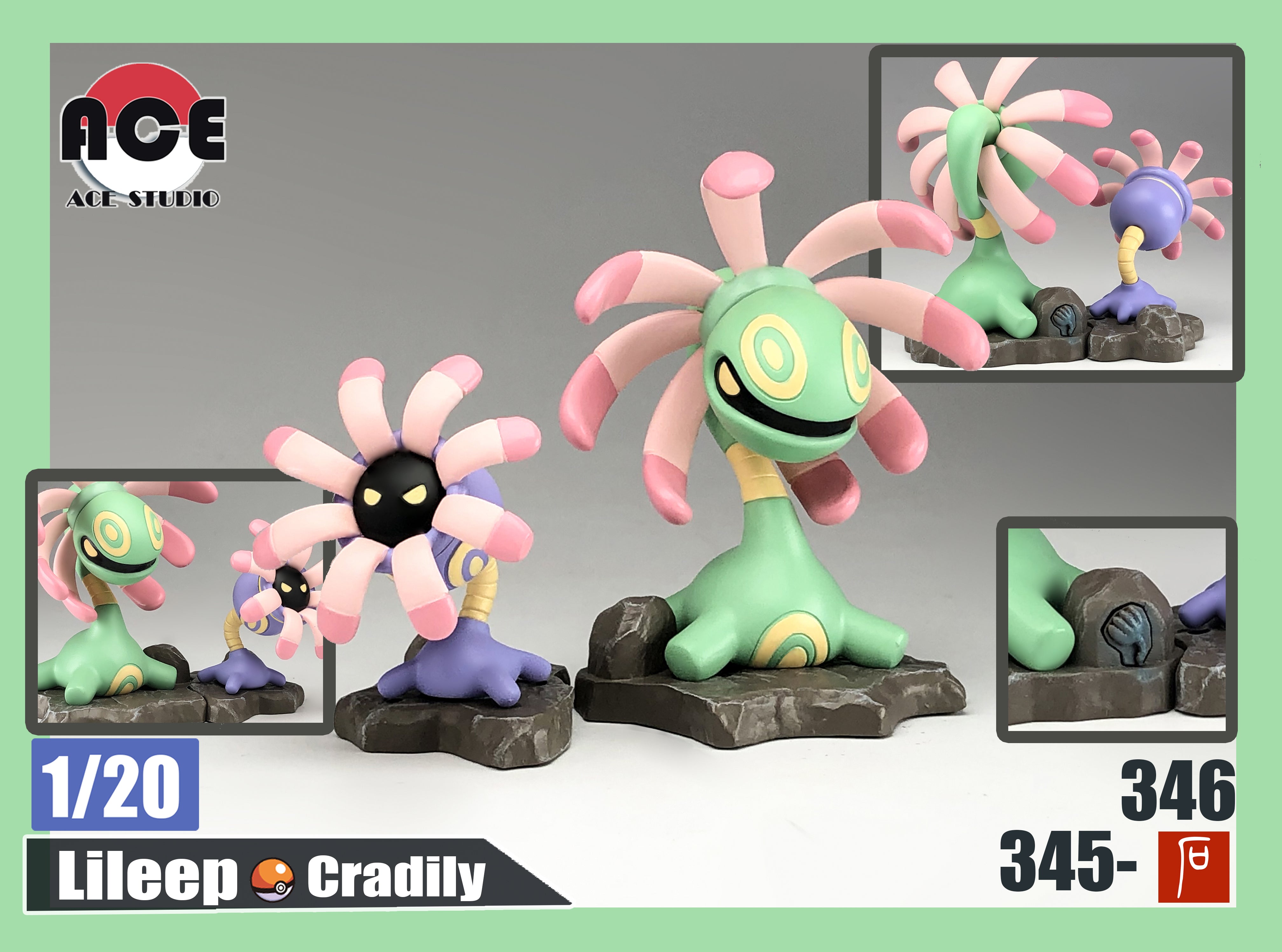 [PREORDER CLOSED] 1/20 Scale World Figure [ACE] - Lileep & Cradily – POKÉ GALERIE